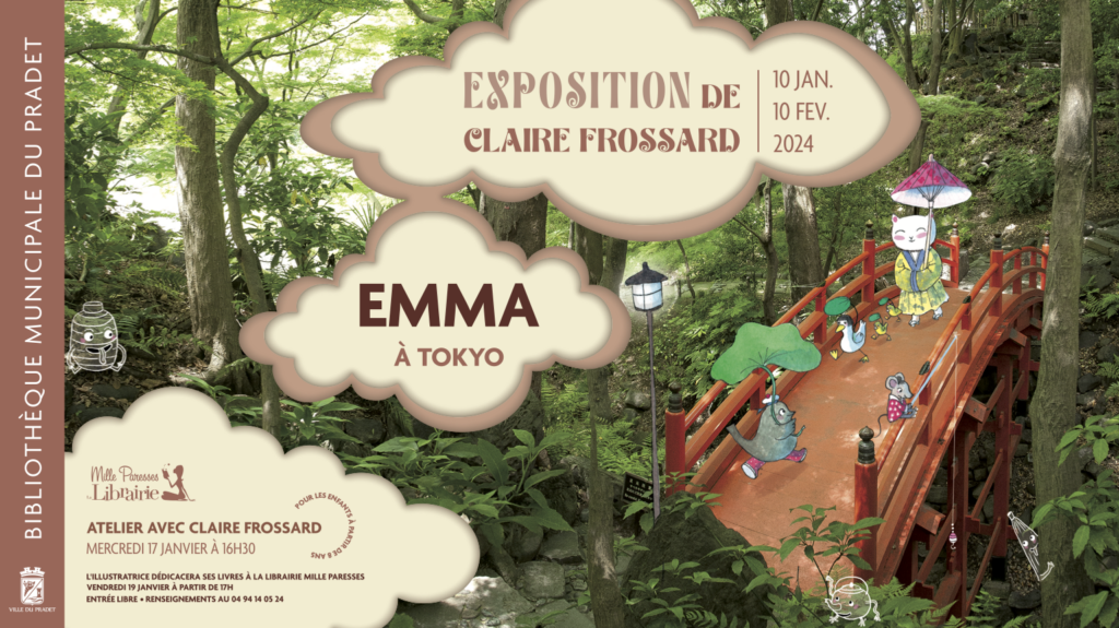 Exposition de Claire FROSSARD « Emma à Tokyo » – Bibliothèque ...