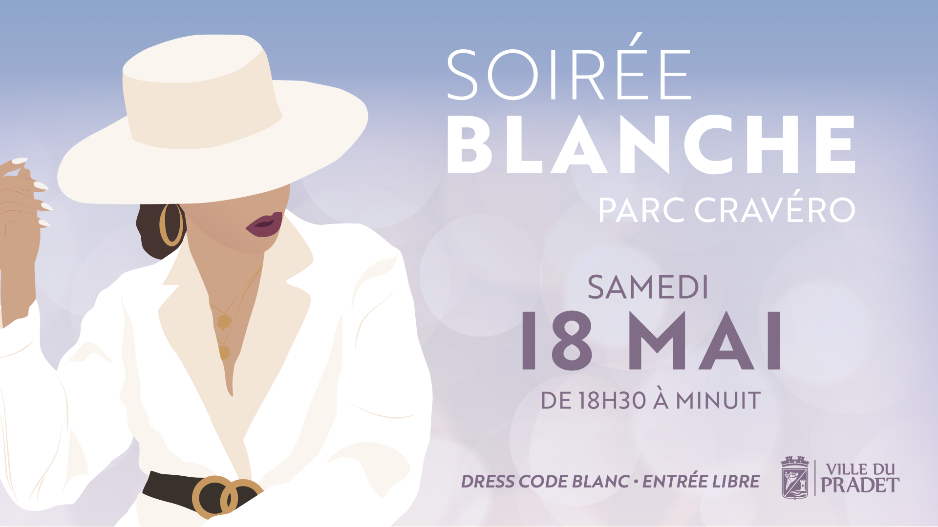 Soirée blanche dans le parc Cravéro – Ville du Pradet